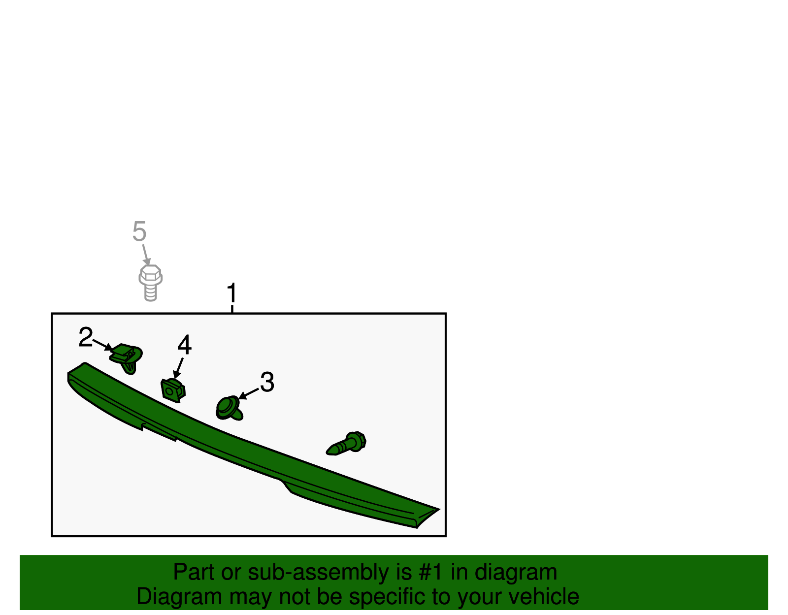 2013-2015 Honda Accord Under-Body Spoiler, Coupe 08F03-T3L-131 | Honda Factory Parts