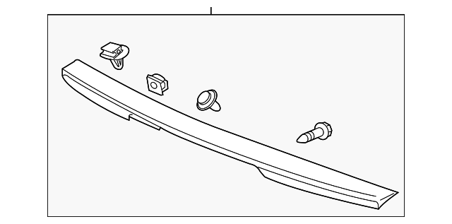 71700-T3V-A01ZJ - Spoiler Assembly Trunk *NH830M* (Lunar Silver ...