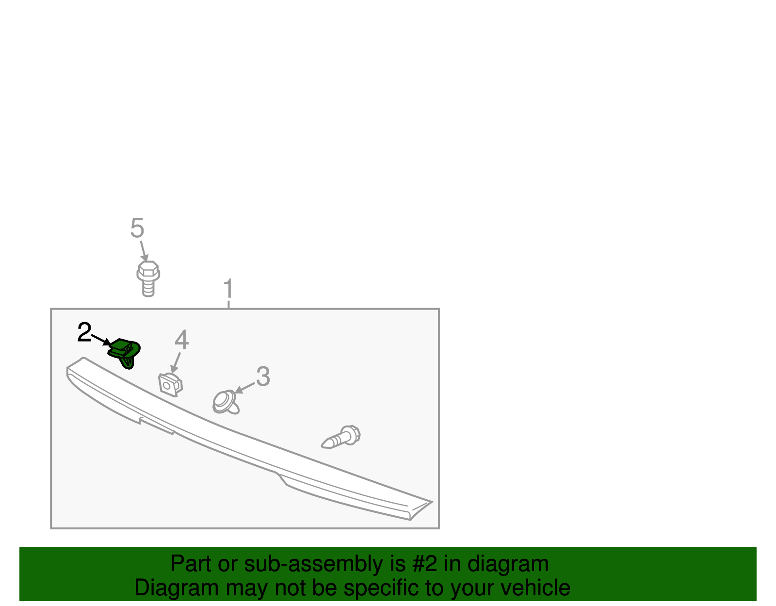71701-S6M-003 - Spoiler Clip 2006-2017 Honda | Honda Parts Online