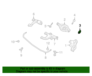 2004-2024 Nissan Bushing 55157-7S000 | OEM Parts Online
