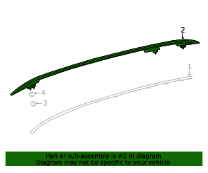 247-890-12-00 - Roof Rail 2021-2023 Mercedes-Benz | Mercedes-Benz USA Parts
