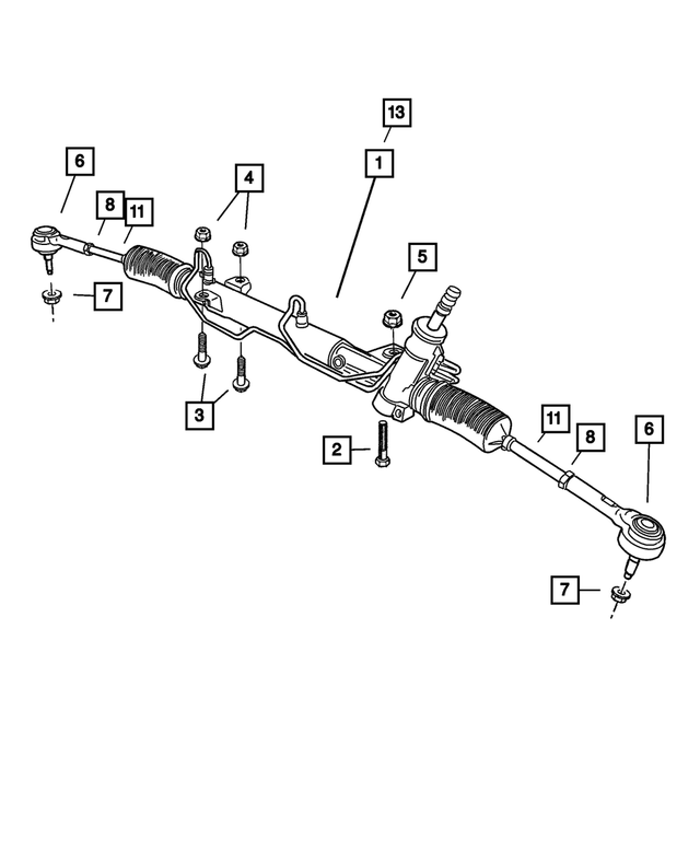 MOPAR INNER END PACKAGE - 68019642AB - 68019642AB | Mopar Online Parts
