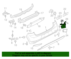 2018-2021 Volkswagen Mount Bracket 5G6-907-455-A | OEM Parts Online