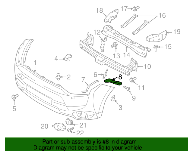 6400F879 - Side Retainer 2014-2015 Mitsubishi Outlander | Mitsubishi ...