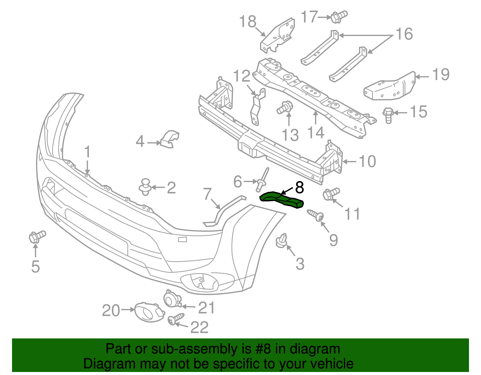 2014-2015 Mitsubishi Outlander Side Retainer 6400F880 | Mitsubishi ...