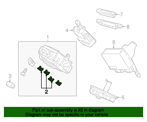 38233-T2A-A01 - Fuse, Multi Block - 2013-2017 Honda Accord | Honda ...