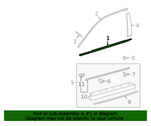 2019-2024 Lexus Belt Molding 75720-76030 | OEM Parts Online
