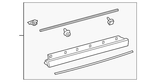 75072-76010 - Body Side Molding 2019-2025 Lexus | Longo Lexus Parts