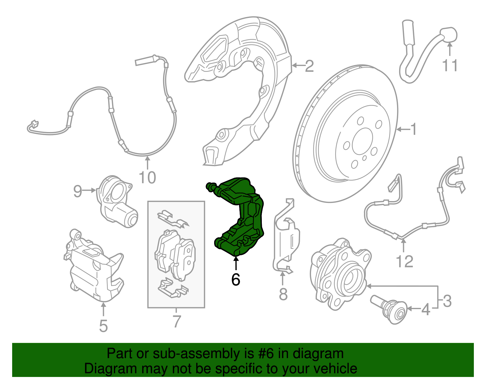 34-20-6-883-005 - Caliper Support - 2017-2025 BMW | BMW Parts Exchange