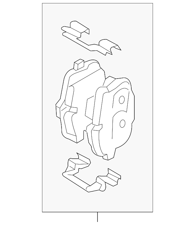34216870552 - 2016-2021 BMW Disc Brake Pad Set Rear (34-21-6-870-552 ...