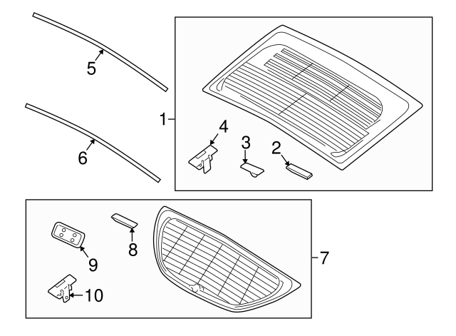 Genuine Upper Molding for 2012-2017 Hyundai Veloster | Part# 87131 ...