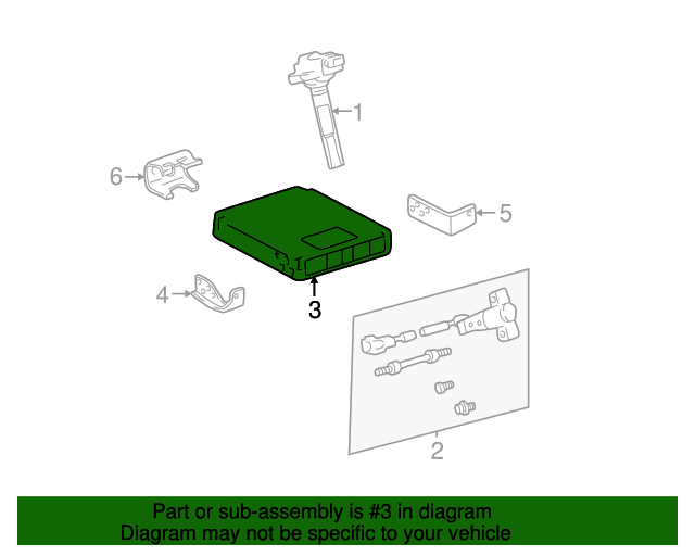 89661-0C310 - Engine Control Module - 2001 Toyota Tundra | OEM Genuine ...