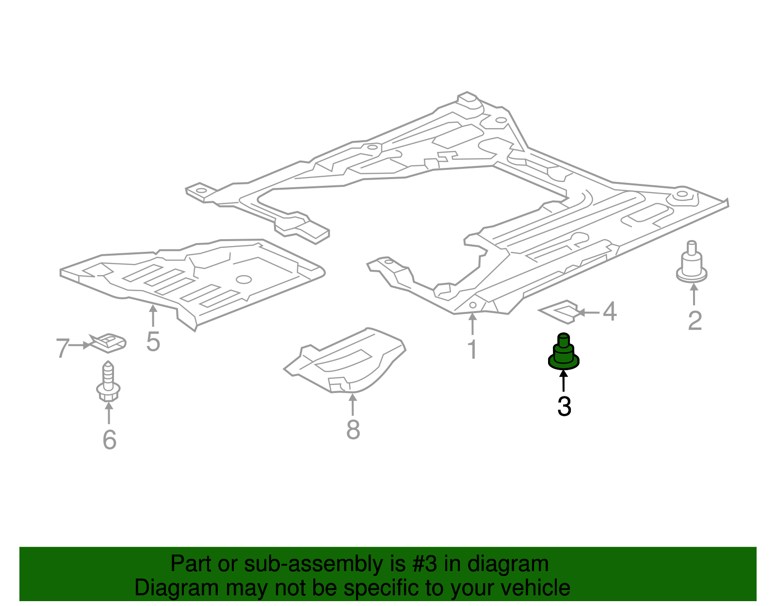 90101-TR0-000 - Under Cover Bolt 2014-2015 Honda Civic | Honda Parts Online