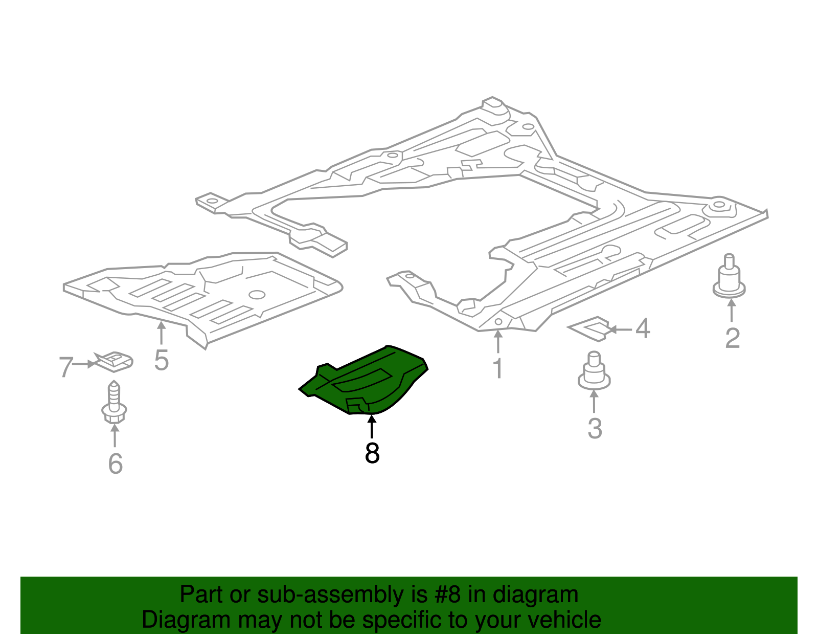 74113-TR3-A50 - 2015 Honda Civic - Lid Engine Cover (Lower) | Genuine ...