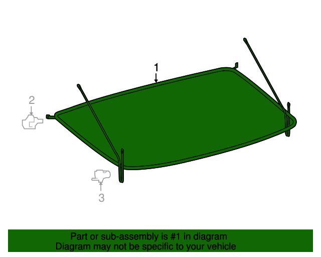 64910-47070 - Tonneau Cover 2016-2018 Toyota Prius | Longo Toyota Parts