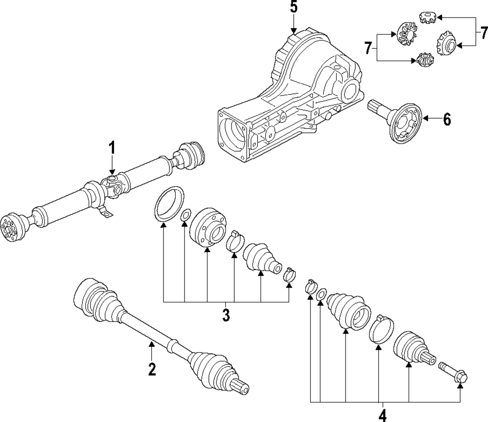 8E0-521-101-AA - Drive Shaft 2004-2009 Audi S4 | Audi OEM Parts