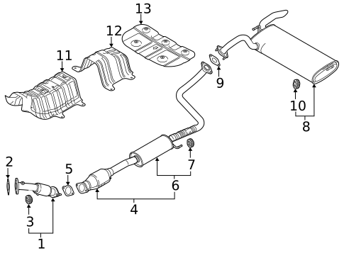 Exhaust Components for 2020 Kia Soul | Kia.Parts Store