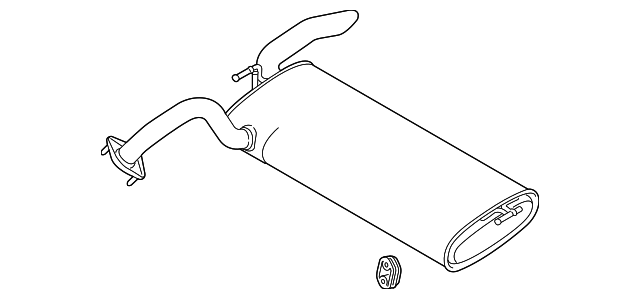 28710-K0800 - Muffler 2023-2025 Kia Soul | Kia.Parts Store