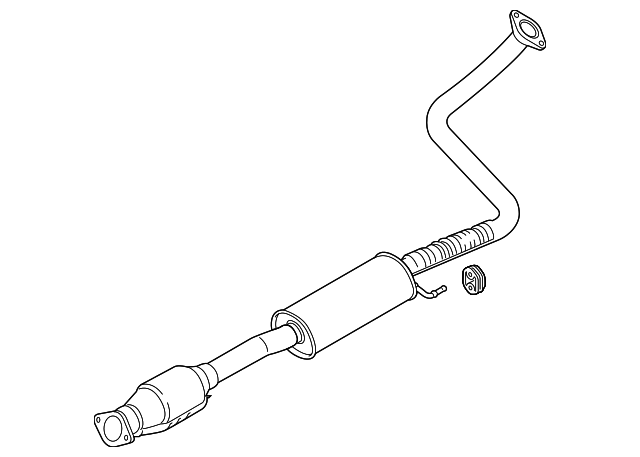 2020-2021 Kia Soul OEM NEW 20-21 Kia Soul GT-Line Hatchback Center Pipe ...