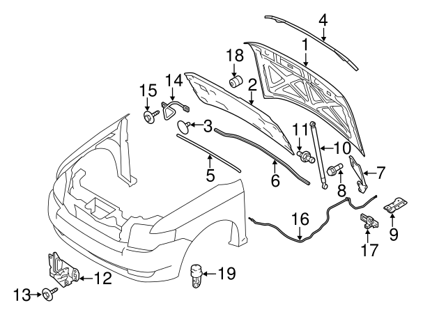 AA8Z-16738-A 2010-2019 Ford Flex Insulator | Fairway Ford Parts