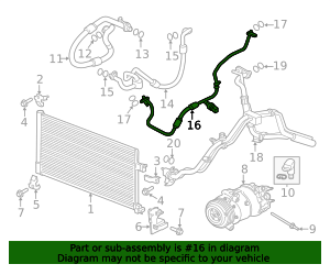 2017-2020 Jaguar XE AC Line T2H6666 | QUIRKNHPARTS