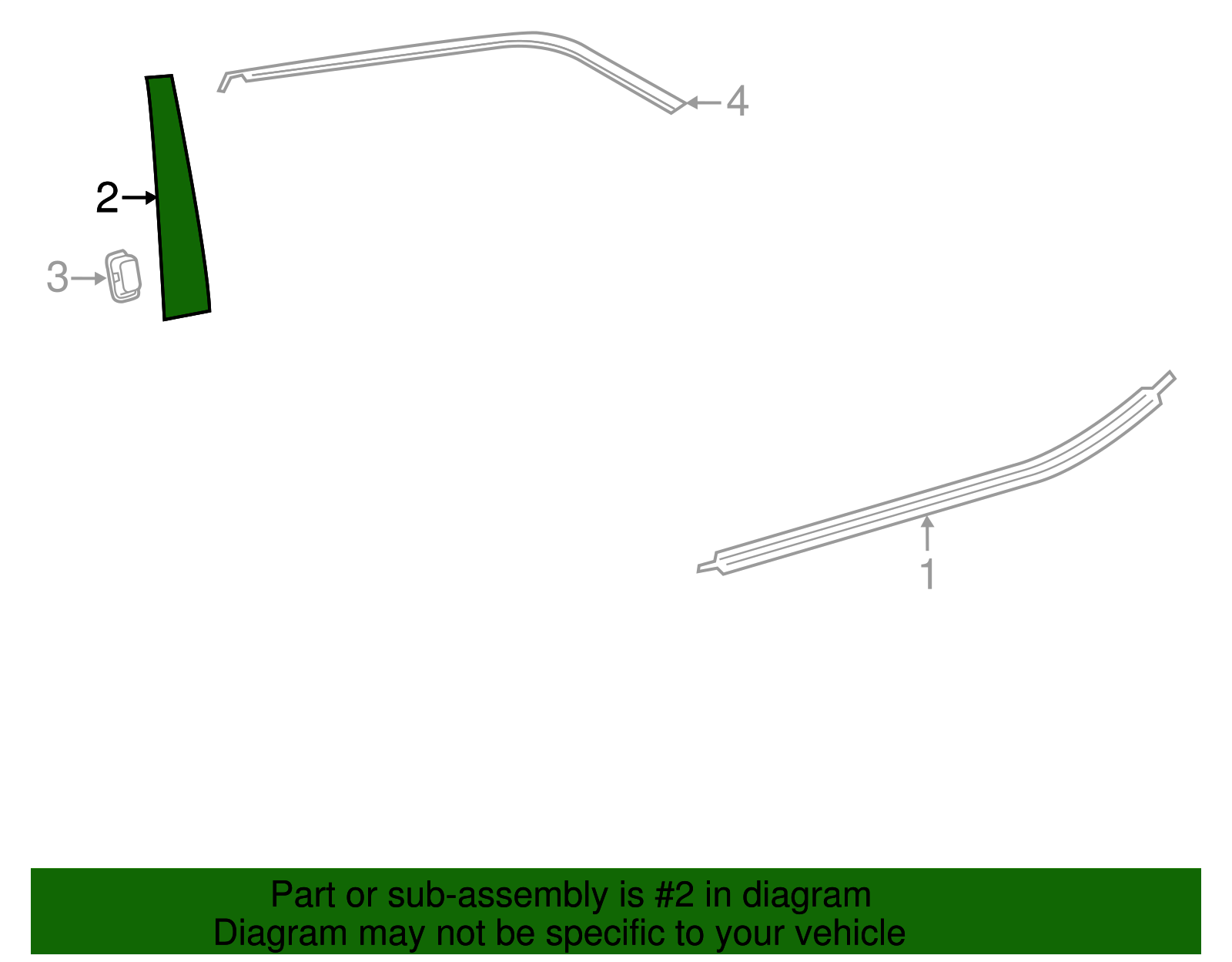 2014-2019 Toyota Corolla Frame Molding 75761-02030 | OEM Parts Online