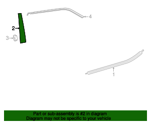 2014-2019 Toyota Corolla Frame Molding 75761-02030 | OEM Parts Online
