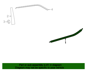 75740-02290 - 2014-2019 Toyota Corolla - Belt Molding | Discount Parts ...