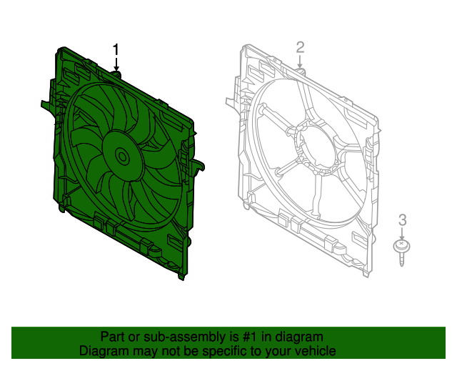 17428618240 - 2007-2010 BMW X5 Fan Assembly (17-42-8-618-240) | BMW of ...