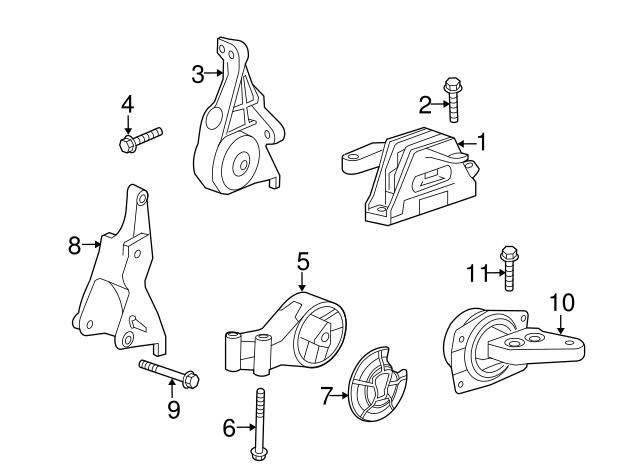 13346302 GM Rear Automatic Transmission Mount | GM Parts Store