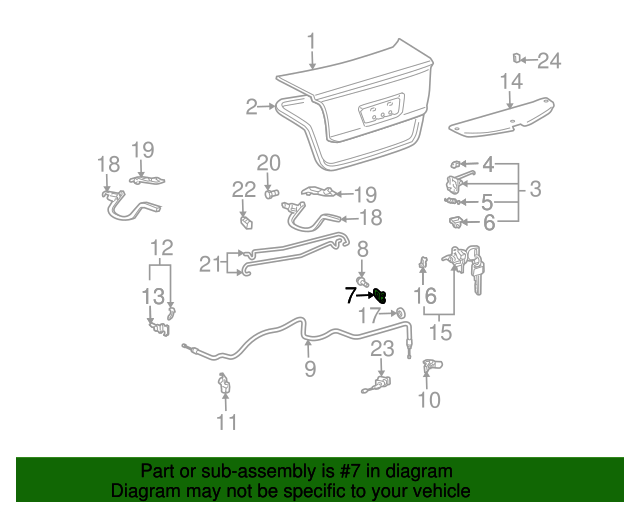 1989-2005 Toyota Striker 64621-16020 | Toyota Parts Center