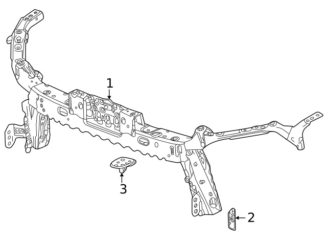 2022-2023 Chevrolet Bolt EUV Front End Upper Tie Bar 42802793 | OEM ...