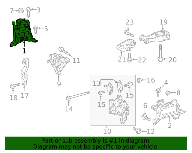 2019-2024 Toyota Corolla Side Mount 12305-F2010 | OEM Parts Online