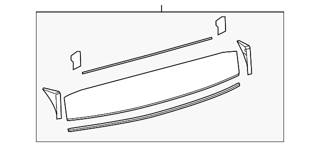64801-47031 - Lower Glass - 2016-2022 Toyota | OEM Genuine Toyota Parts