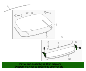 75574-47040 - Reveal Molding - 2016-2022 Toyota | OEM Genuine Toyota Parts