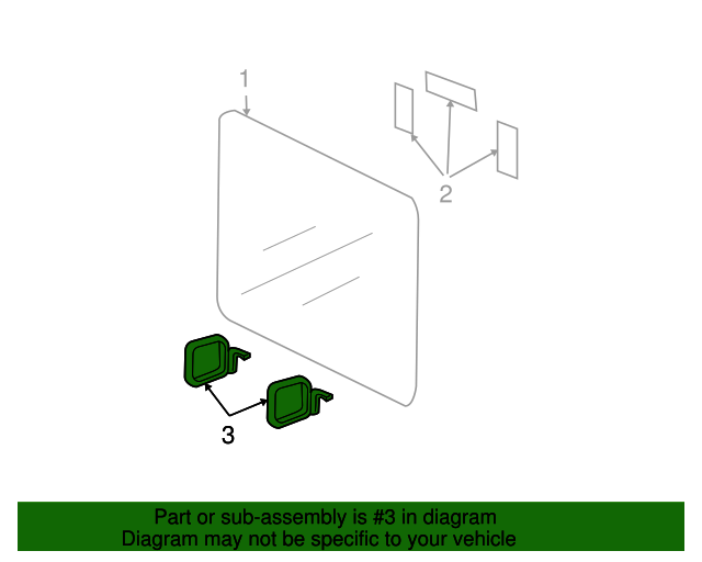 2007-2018 Jeep Side Glass Spacer 55397216AA | TascaParts.com