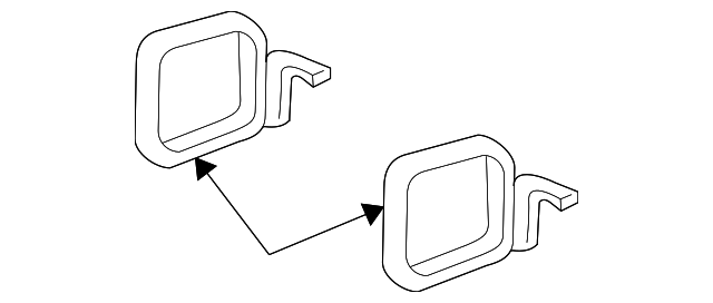 2007-2018 Jeep Side Glass Spacer 55397216AA | TascaParts.com