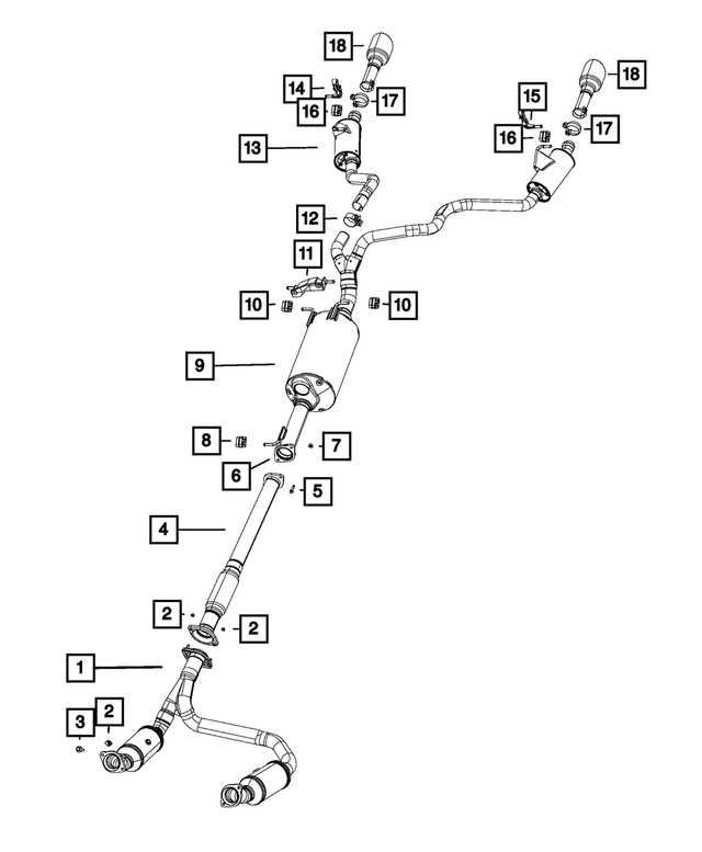 MOPAR GENUINE EXHAUST BRACKET - 68275662AB - 68275662AB | Mopar Online ...