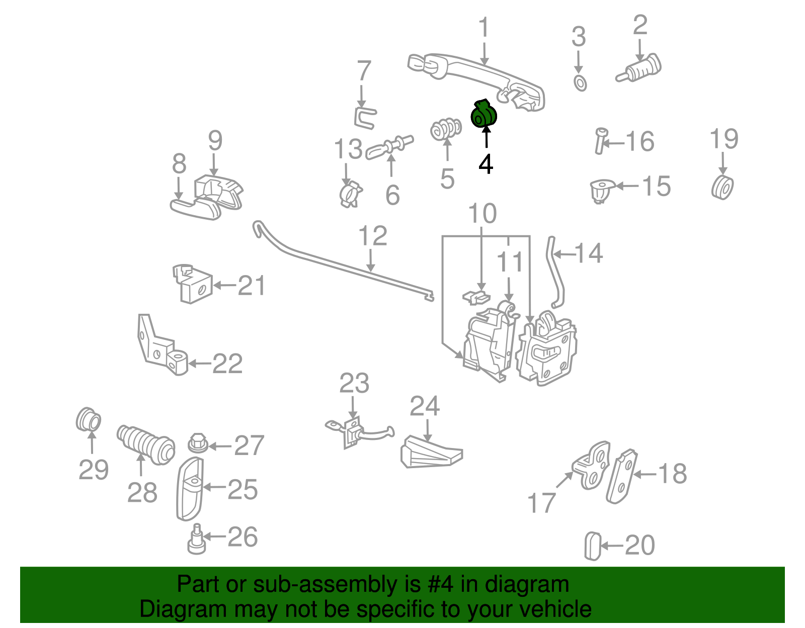 1993-2002 Volkswagen Lock Carrier 1H0-837-237-D | VW Direct Auto Parts
