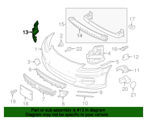 2010-2013 Porsche Panamera End Support 970-505-553-00 | Online Porsche ...