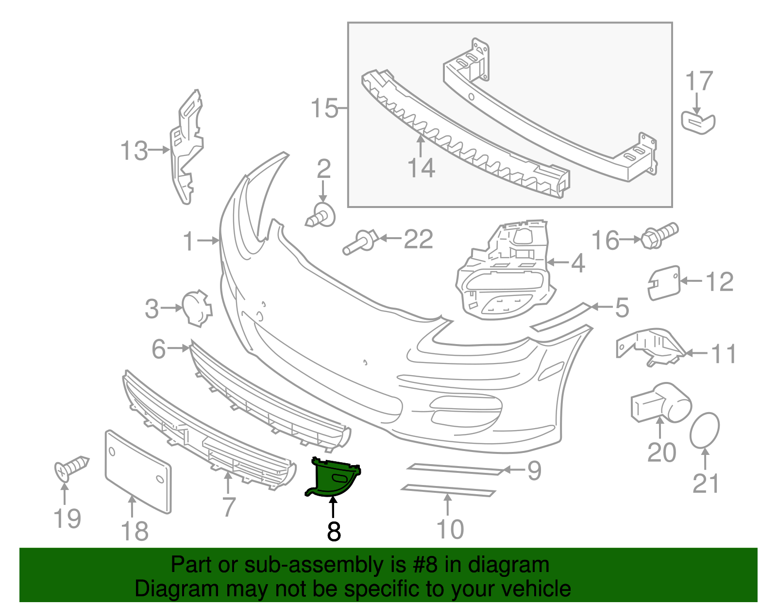 970-505-543-02-1E0 - High-Quality Grille Bracket for 2010-2013 Porsche ...