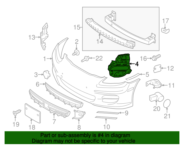 2010-2013 Porsche Panamera Side Bracket 970-505-564-03-1E0 | Sunset ...