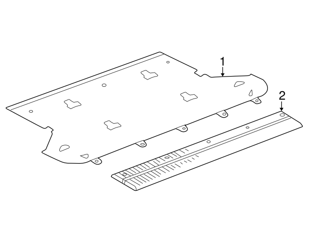 2001-2002 Lexus LX470 Floor Mat 58570-60790-B0 | OEM Parts Online