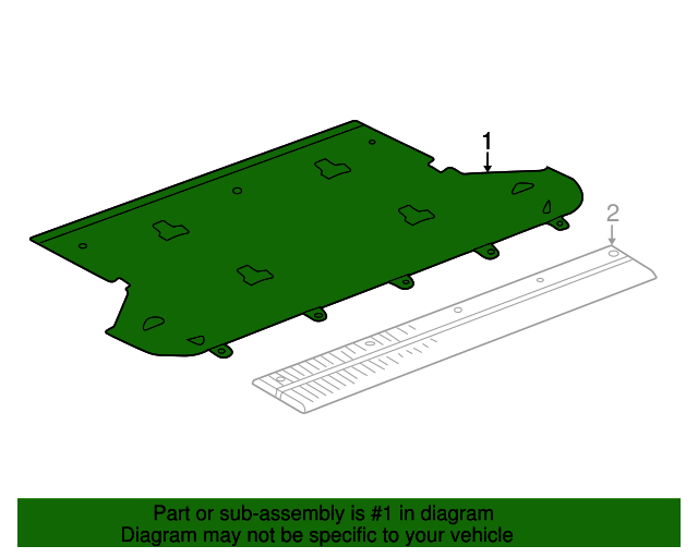 2001-2002 Lexus LX470 Floor Mat 58570-60790-B0 | OEM Parts Online