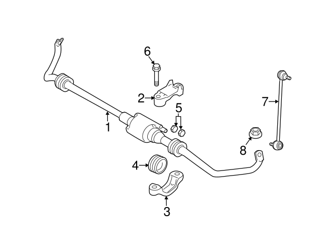 Genuine BMW 31-35-6-786-409 | Stabilizer Bar | FREE Shipping on Most ...