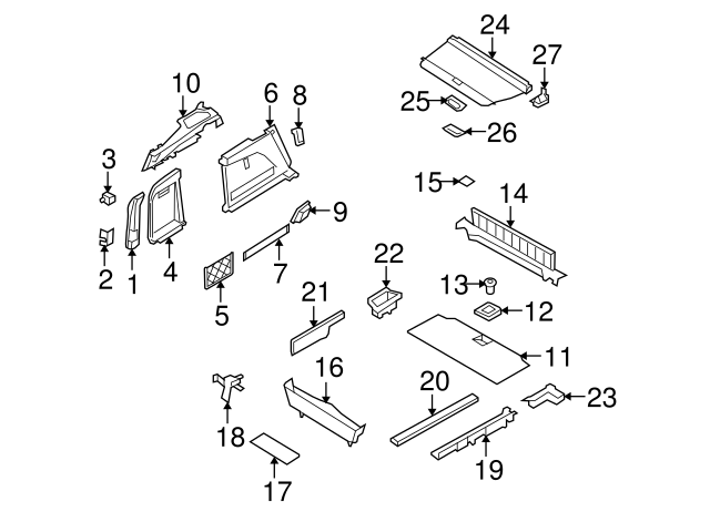 51-47-6-958-161 - Handle, floor carpet-luggage comp 2006-2014 BMW ...