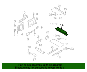 51476955000 - 2007-2013 BMW X5 Loading Sill Cover (51-47-6-955-000 ...