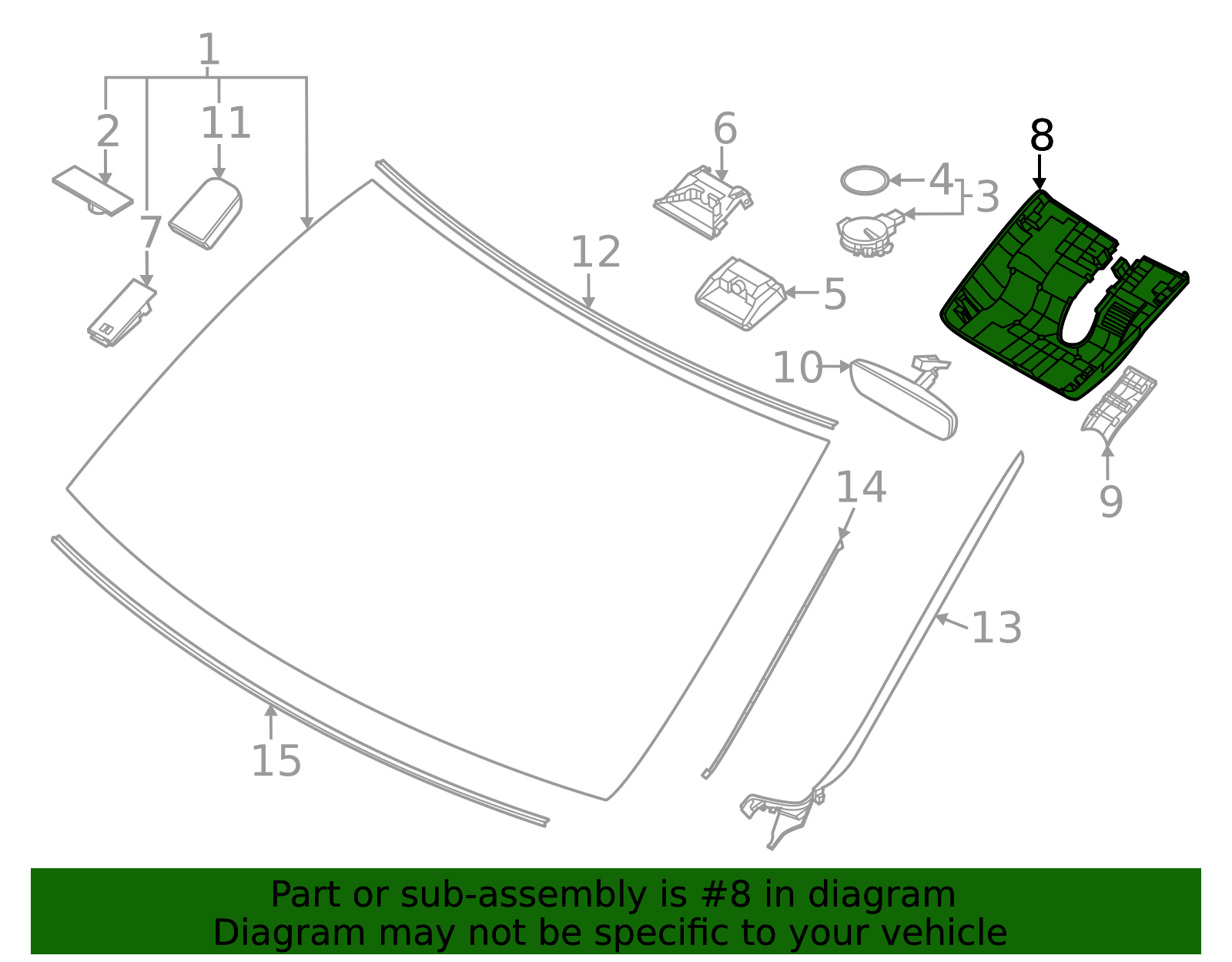 96030-T6010-NBD - Cover Assembly Multi Sensor 2021-2024 Genesis GV80 ...