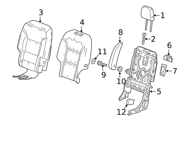 2018-2020 Chevrolet Traverse Armrest 84077699 | GMPartsDirect.com