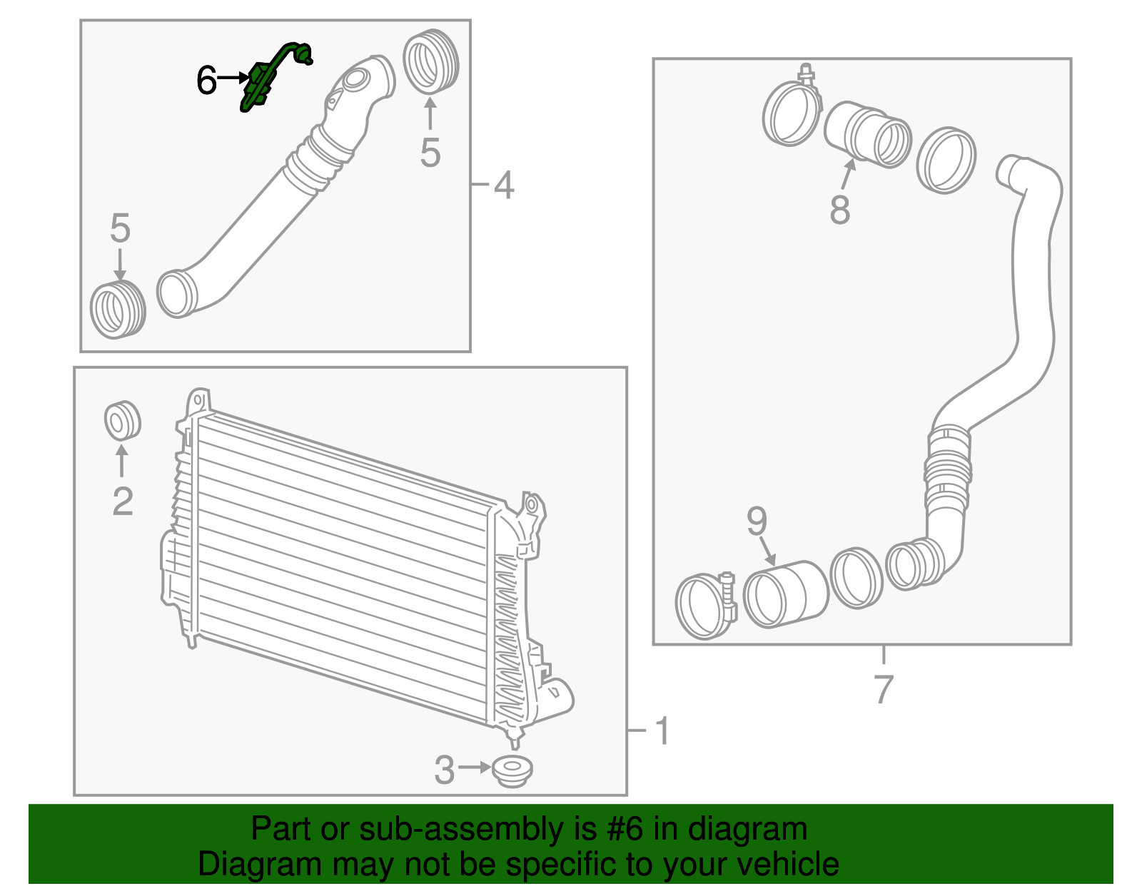 2011-2016 GM Intercooler Temperature Sensor 12643808 GM | GMPartsDirect.com